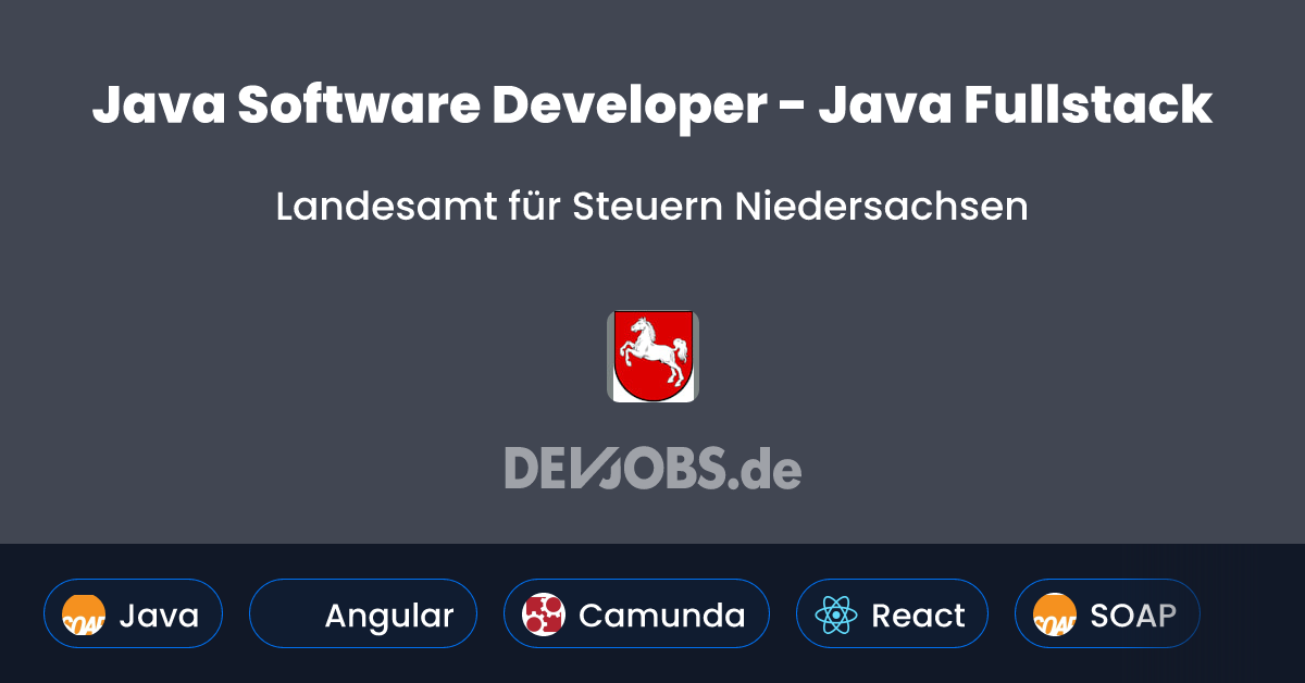 Java Software Developer - Java Fullstack Developer at Landesamt für ...
