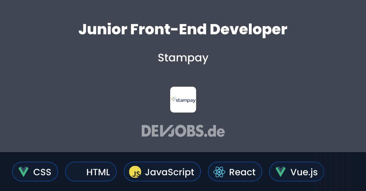 Junior Front-End Developer at Stampay | DEVjobs.de