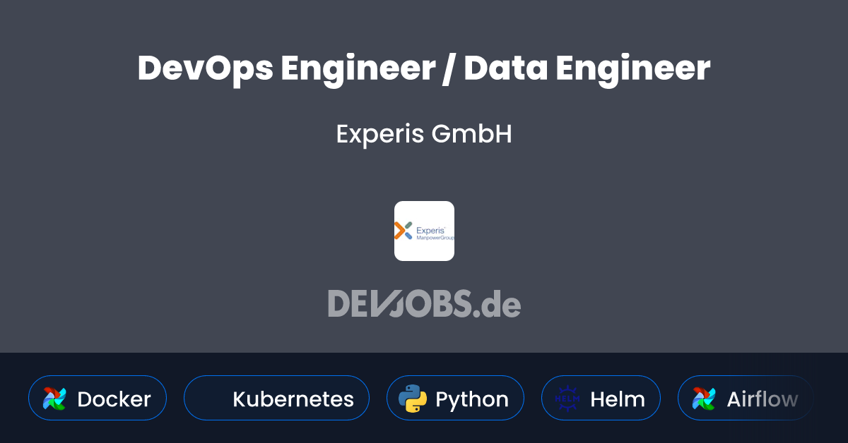 DevOps Engineer / Data Engineer at Experis GmbH | DEVjobs.de