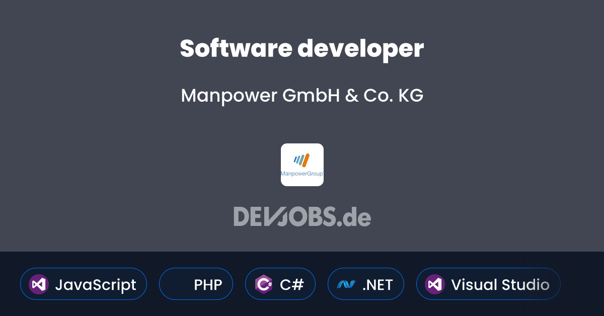 Software developer at Manpower GmbH & Co. KG | DEVjobs.de