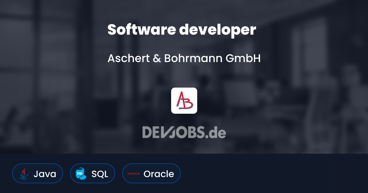 Software developer at Aschert & Bohrmann GmbH | DEVjobs.de