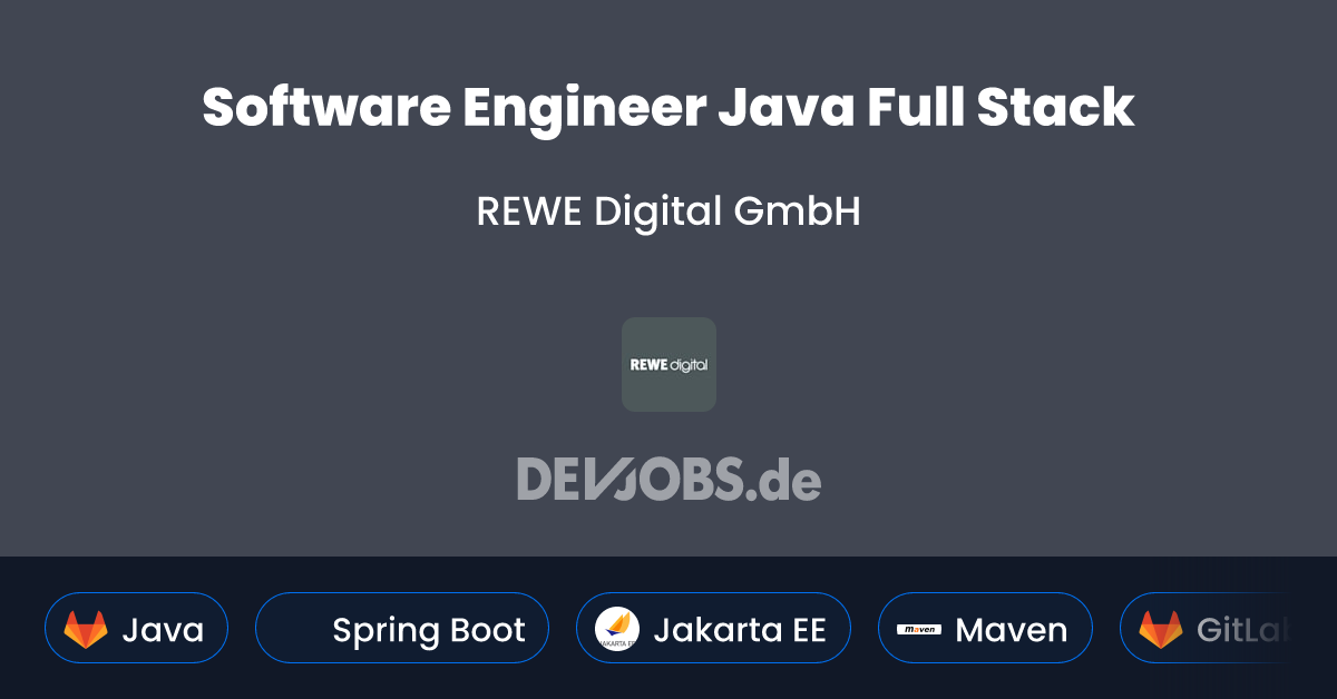 Software Engineer Java Full Stack at REWE Digital GmbH | DEVjobs.de